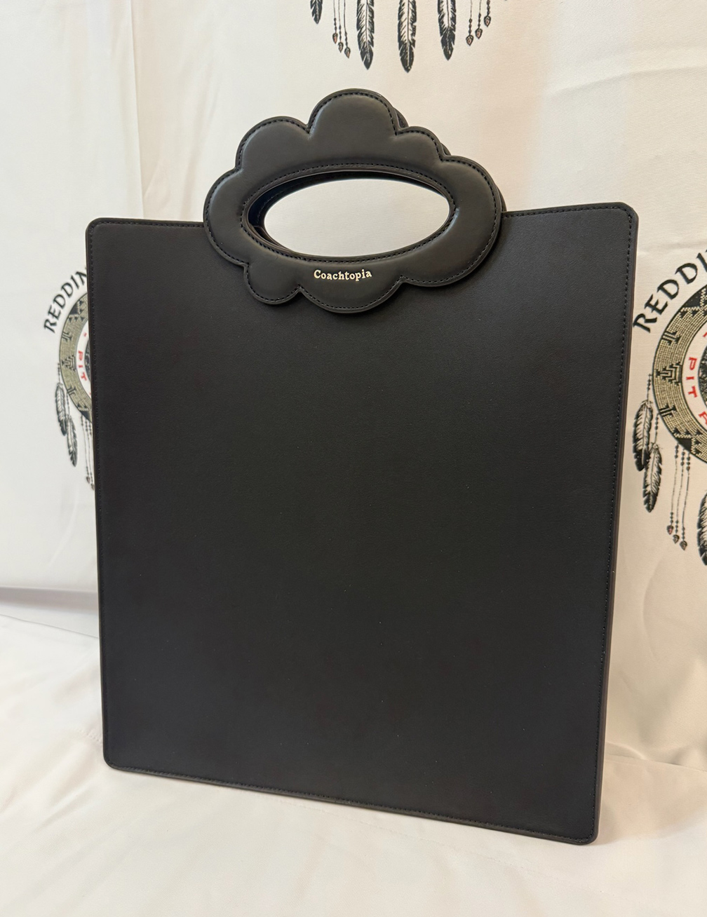 #56 Coach Cloud Handle Black Tote - RRCF Auction