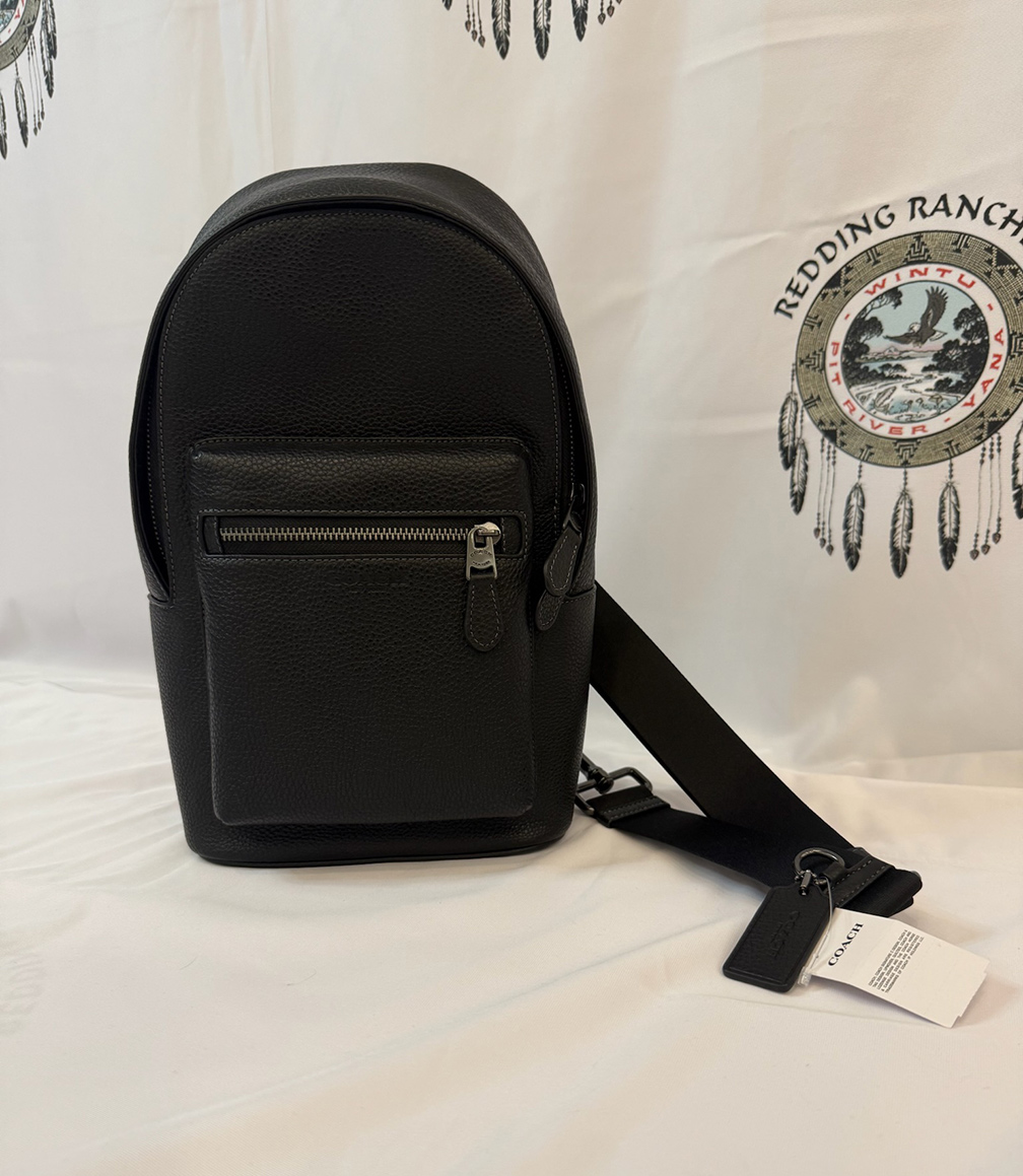 Coach West Pack Pebbled Leather Backpack – RRCF Auction